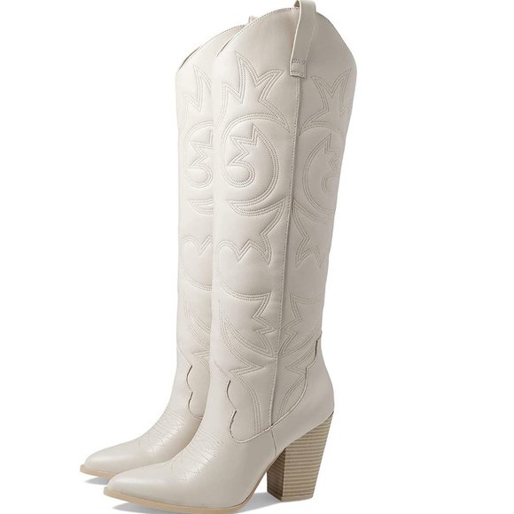 Steve Madden | Shoes | Steve Madden Boots Linconn Bone Western Booties ...